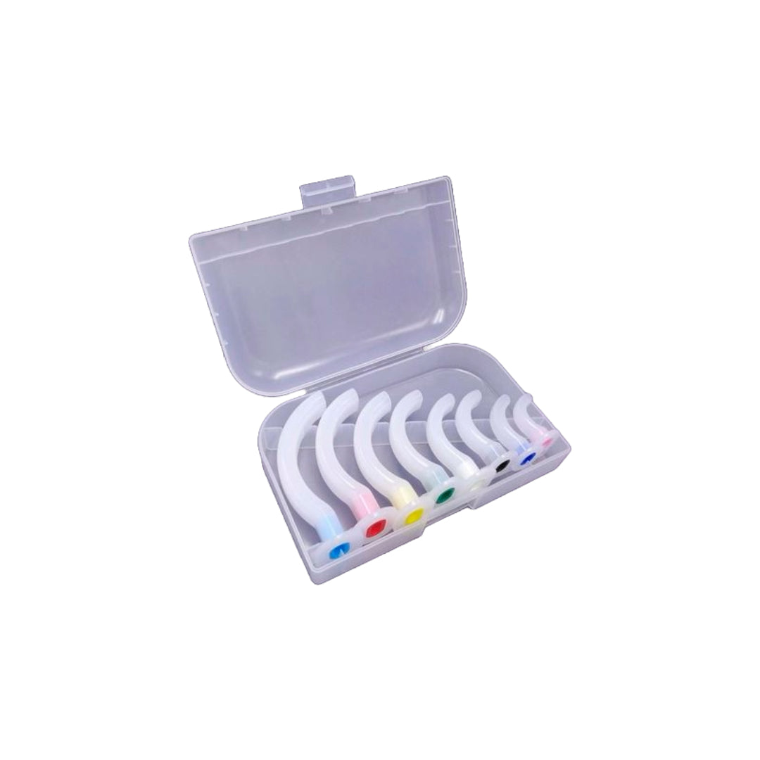 Set de 8 Cánulas orofaríngeas Guedel - Con estuche plástico - ECOMPANY